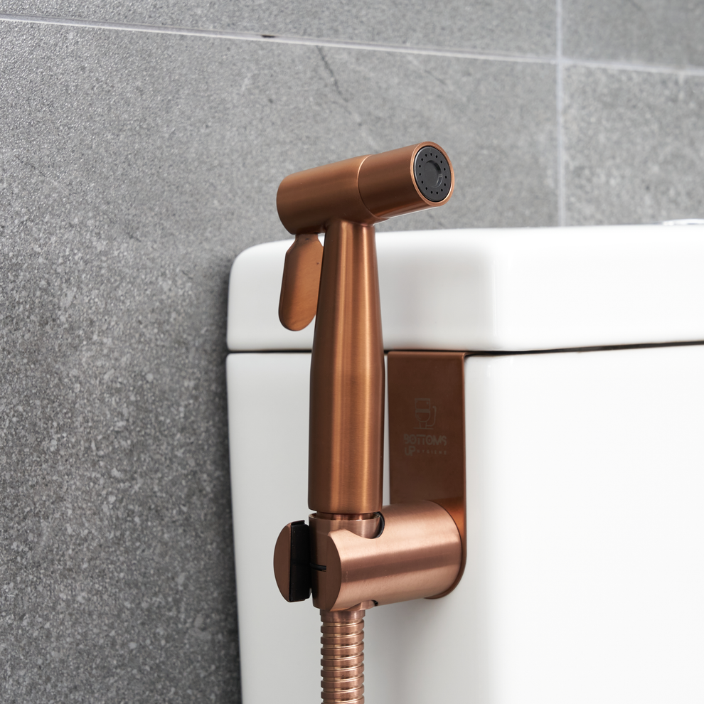 Rustic/Rose Gold Bidet – Bottoms Up Hygiene